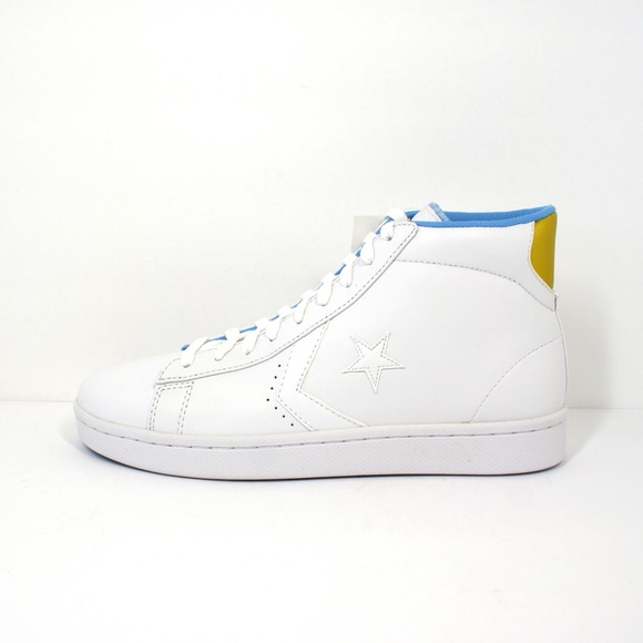 Converse | Shoes | Converse One Star Pro Leather White Bright Blue ...